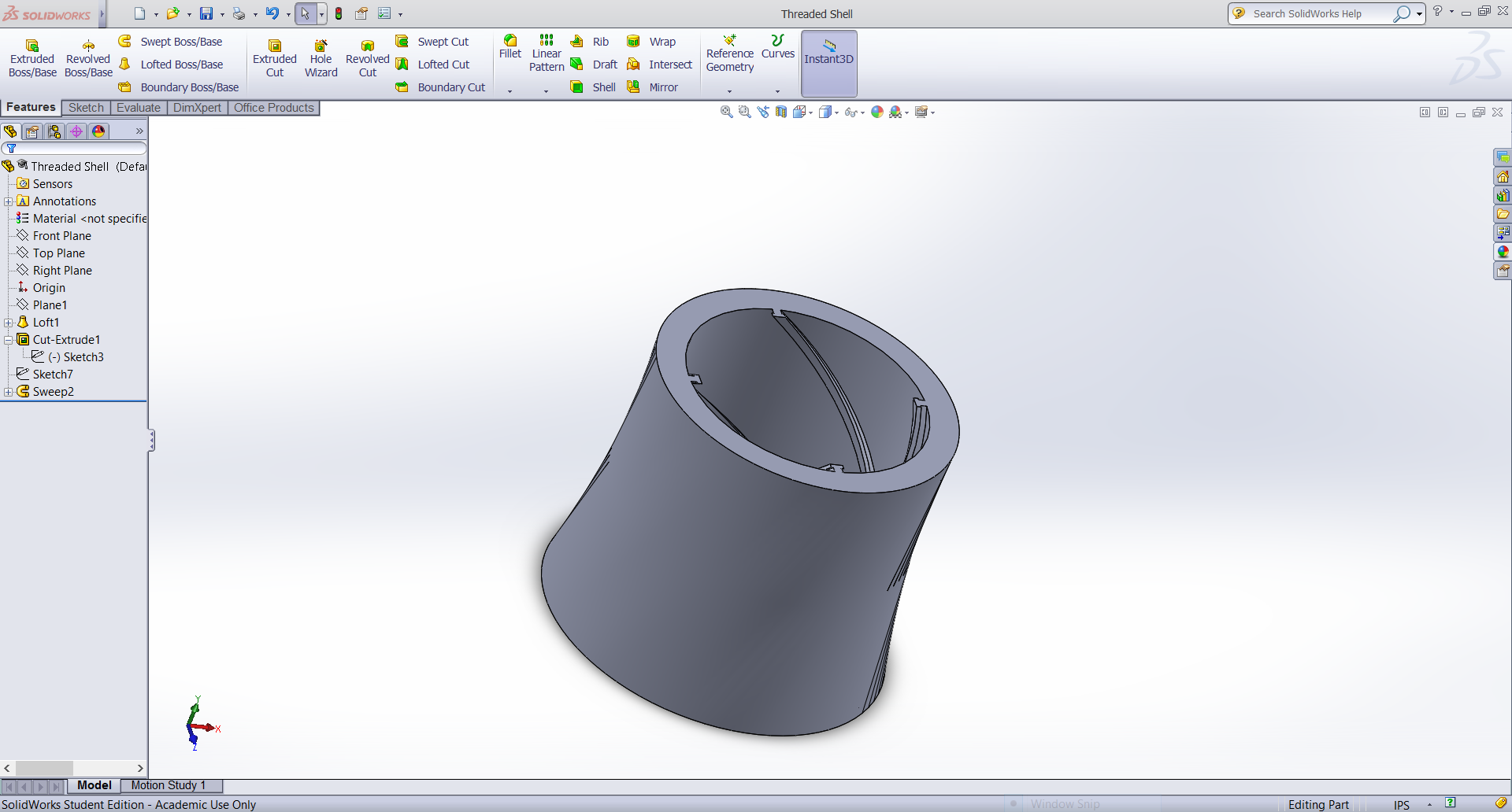 Tapered Cylinder Solidworks at Glenn Nelsen blog